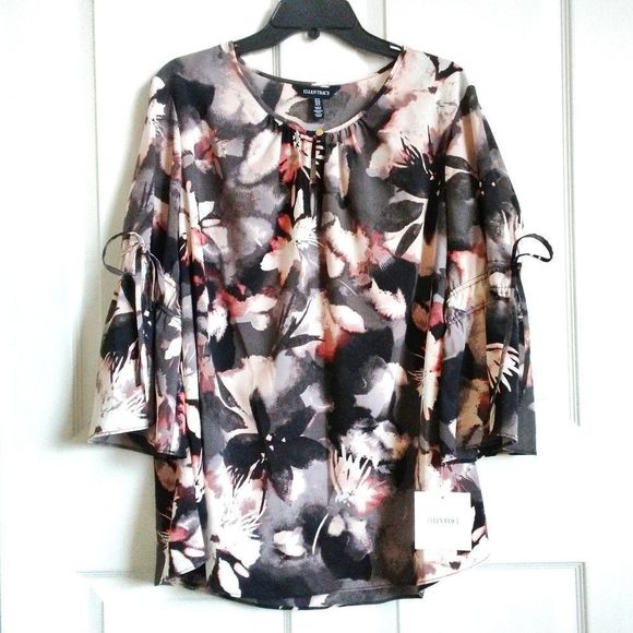 Ellen Tracy | Tops | Nwt Ellentracy Floral Blouse Plus Size | Poshmark
